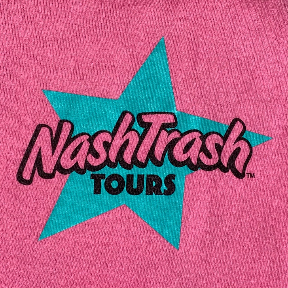 Vintage Nash Trash Tours Nashville Tennessee Pink - Gem